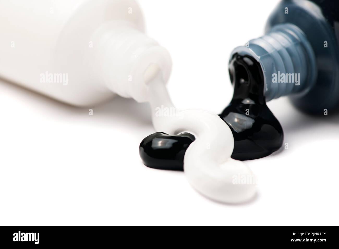 colour, black and white, mixing, paint tube, colours, black and whites ...