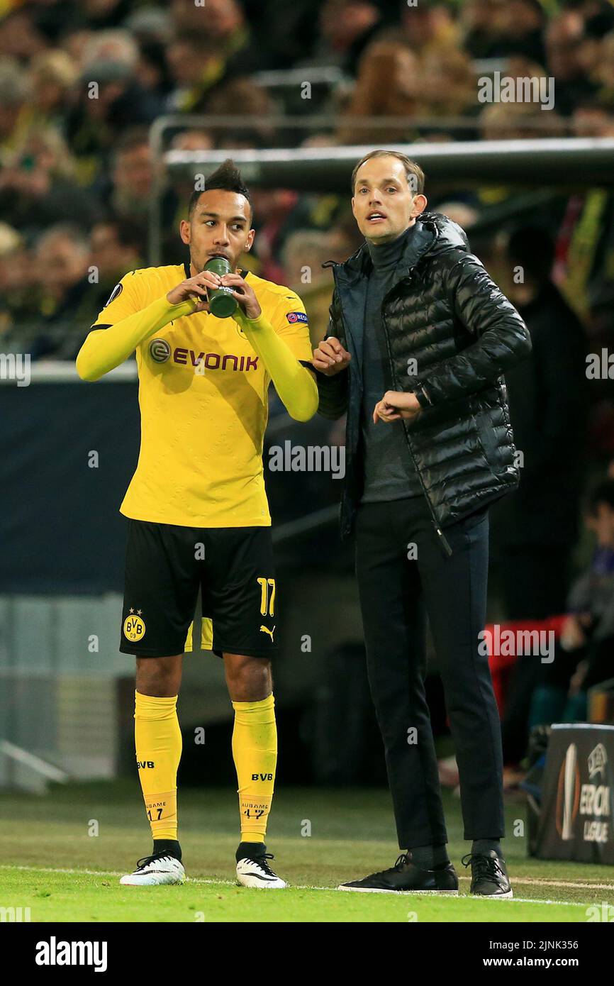 Aubameyang tuchel hi-res stock photography and images - Alamy