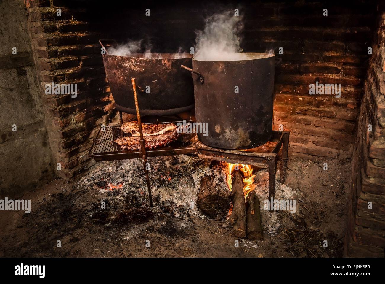Traditional butchery.Homemade sausages .Argentine Stock Photo - Alamy