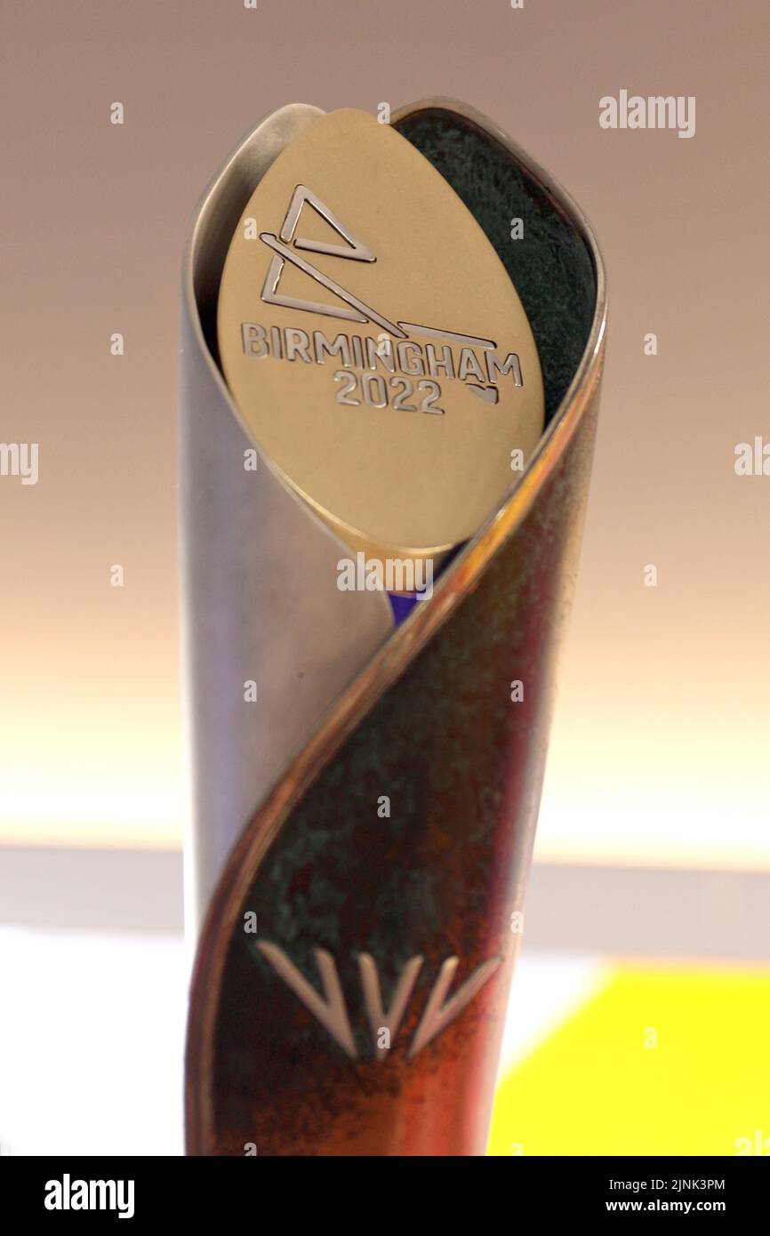 The Birmingham 2022 Queen’s Baton Relay torch which was used for the ...