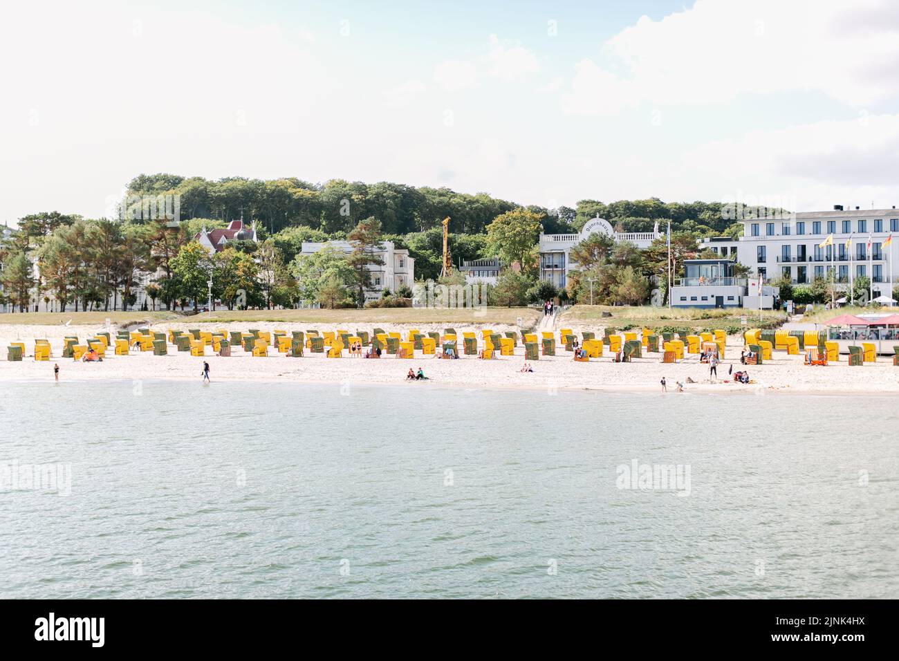A German resort town of Binz on the Baltic Sea island of Rugen Stock ...