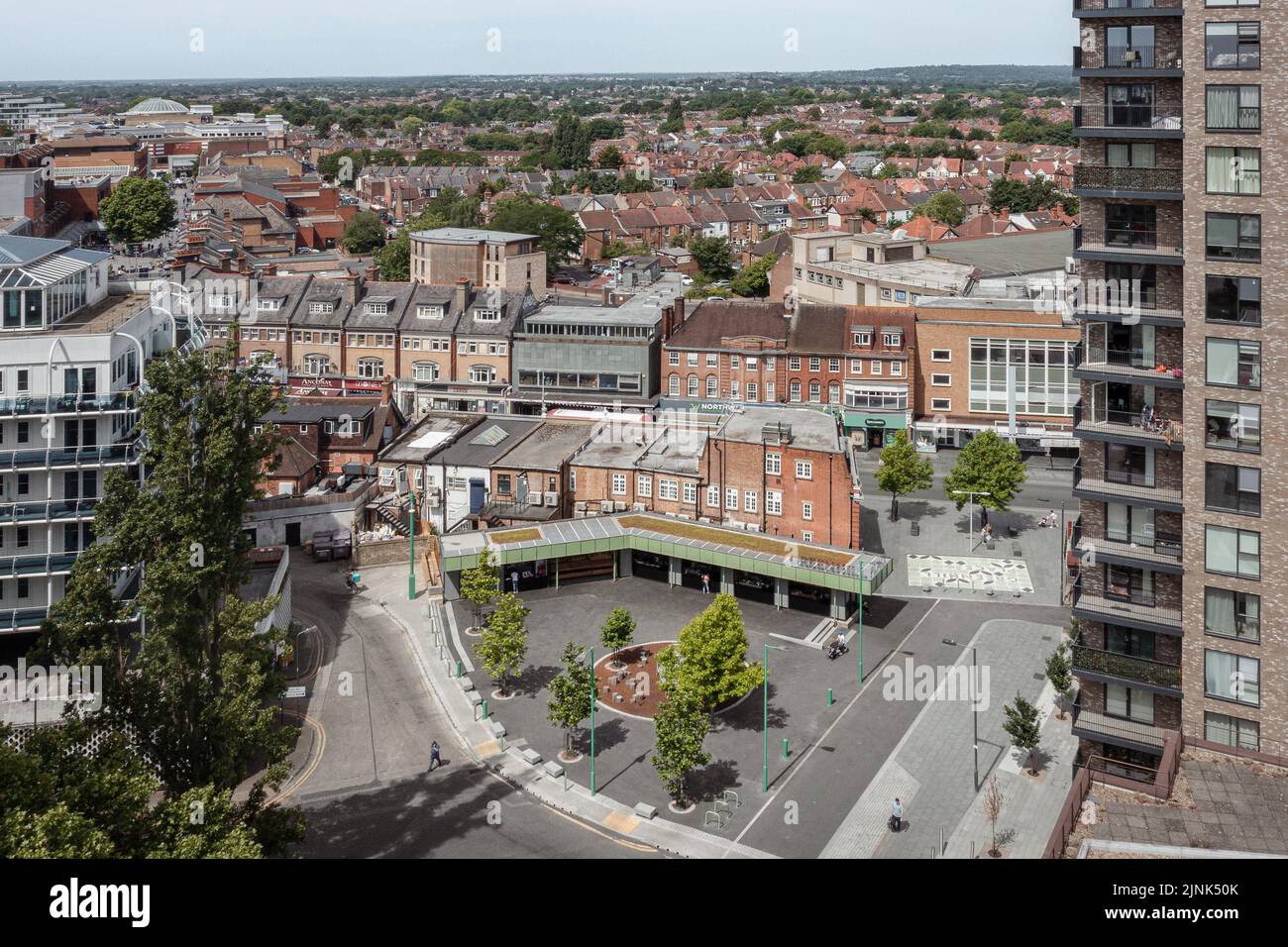 Aerial view towards Harrow. Greenhill Place, Harrow, United Kingdom ...