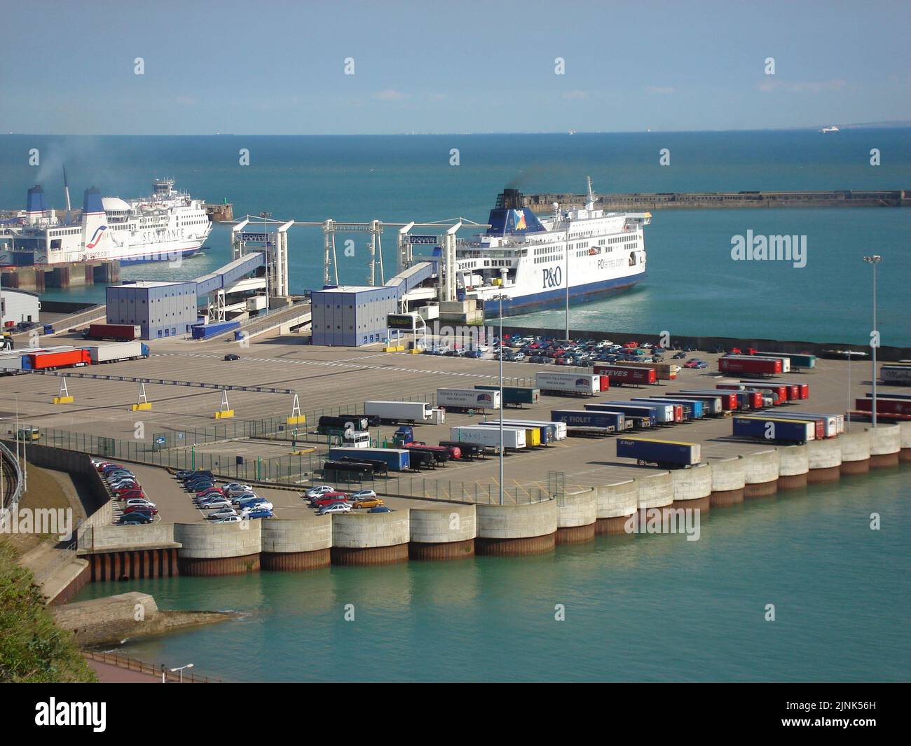 A view of ships in the Dover Port, UK Stock Photo - Alamy
