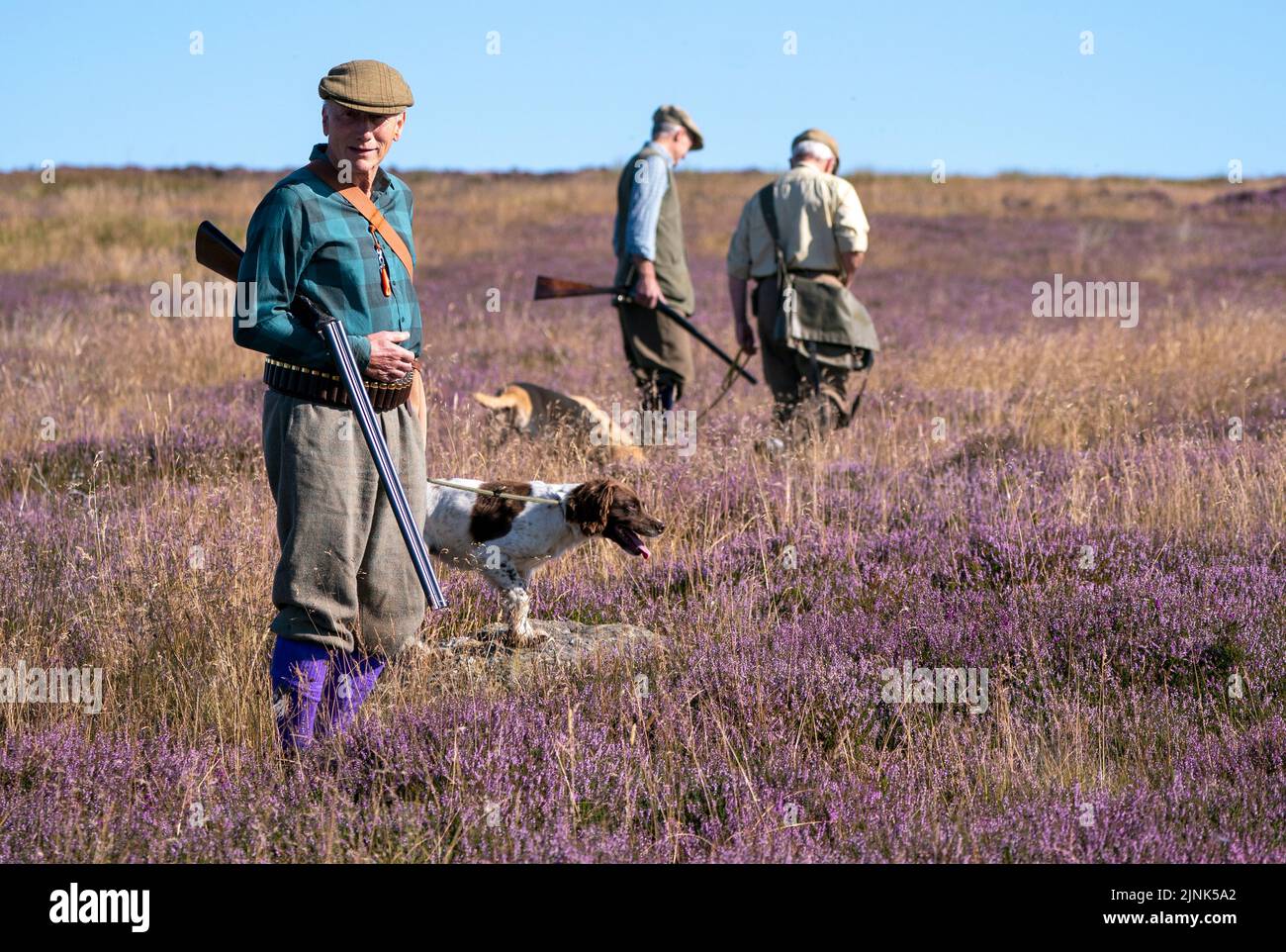 A shooting party on the moors in Dunkeld, Perthshire, as the Glorious ...
