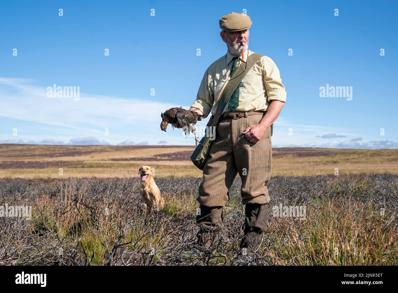 Mike Wimberley, member of a shooting party on the moors in Dunkeld ...