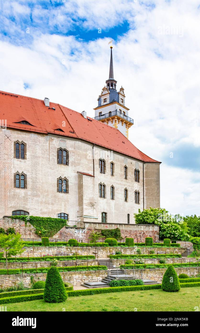 rose garden , castle hartenfels, rose garden s Stock Photo - Alamy