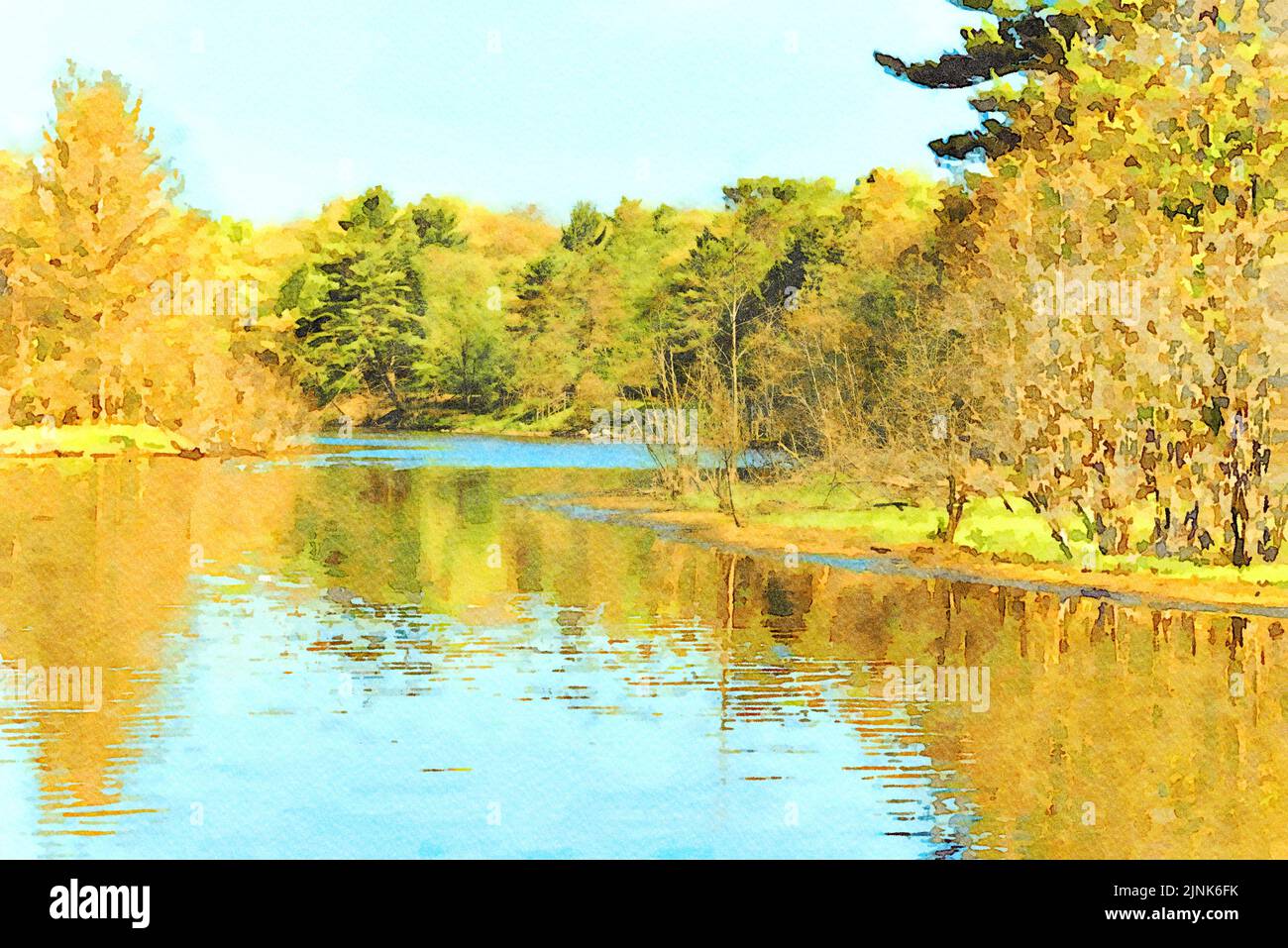 Michigan nature painting hi-res stock photography and images - Alamy