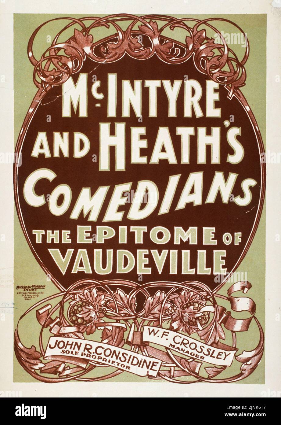 James McIntyre and Thomas Heath’s Comedians The Epitome of Vaudeville ...