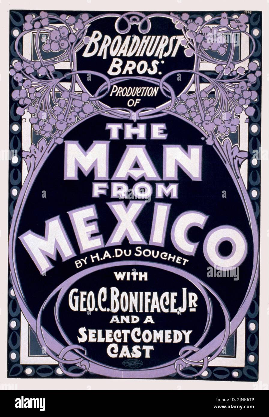 Vintage mexico poster hi-res stock photography and images - Alamy