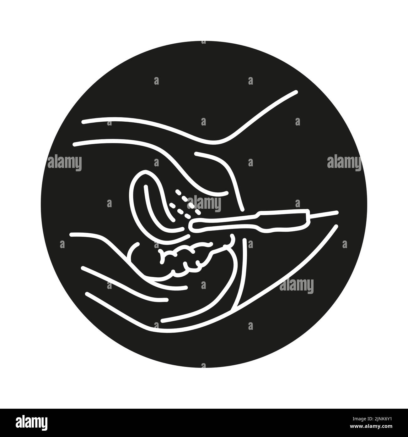 Gynecology ultrasound color line illustration Stock Vector Image & Art ...