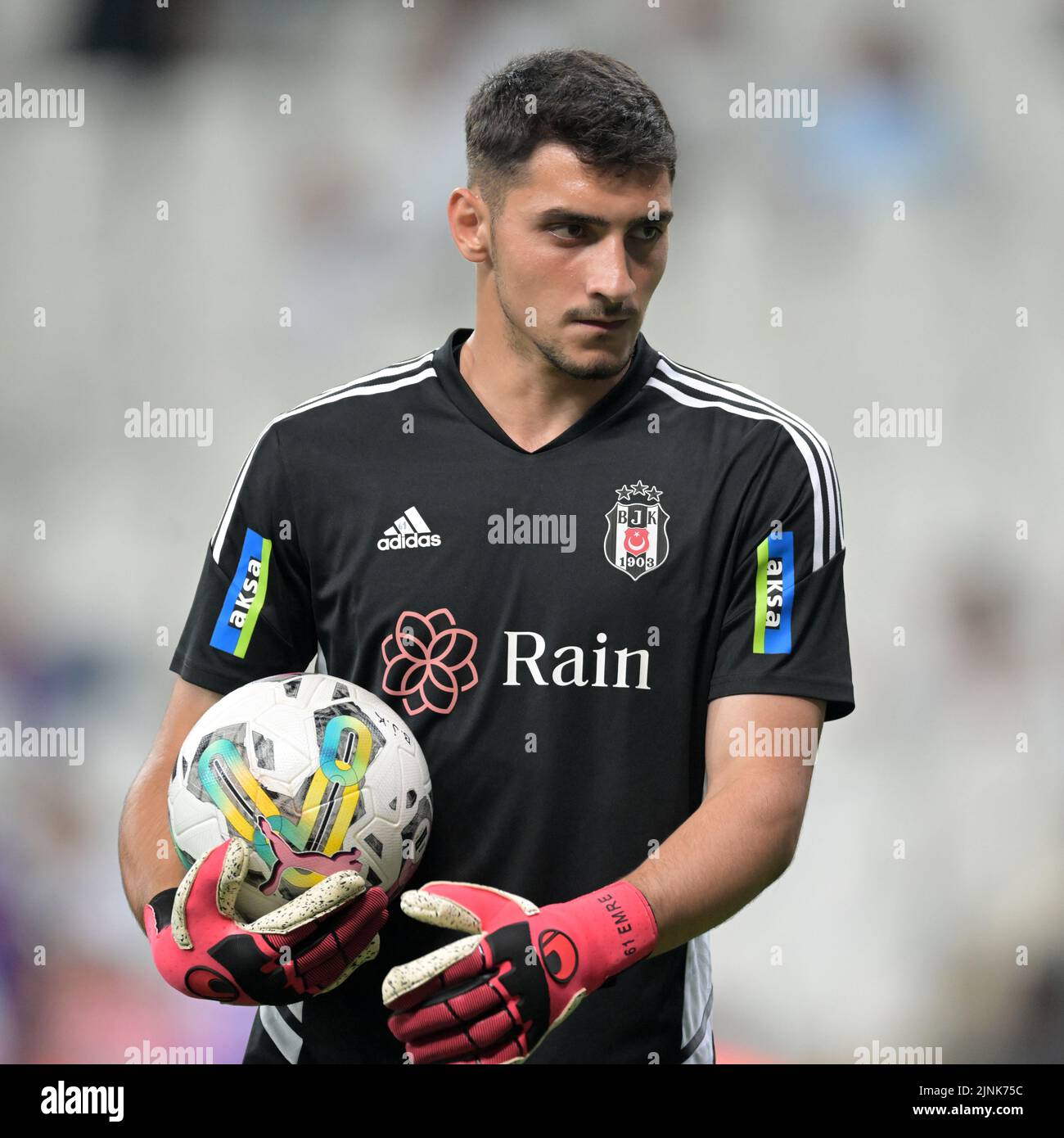 ISTANBUL - Besiktas JK goalkeeper Emre Bilgin during the Turkish Super ...