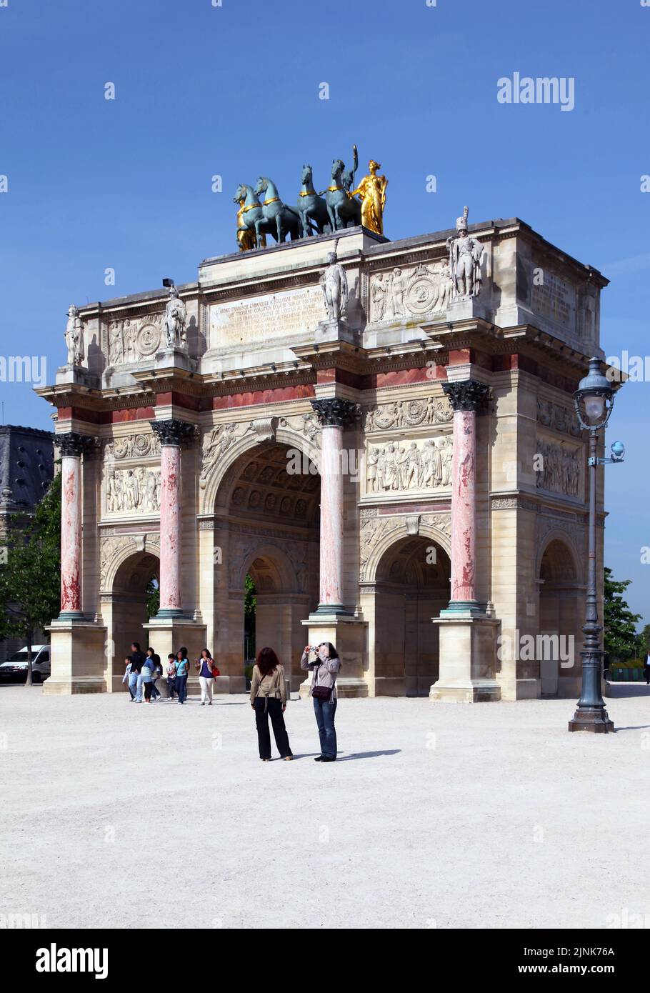 arc de triomphe du carrousel, arc de triomphe du carrousels Stock Photo ...