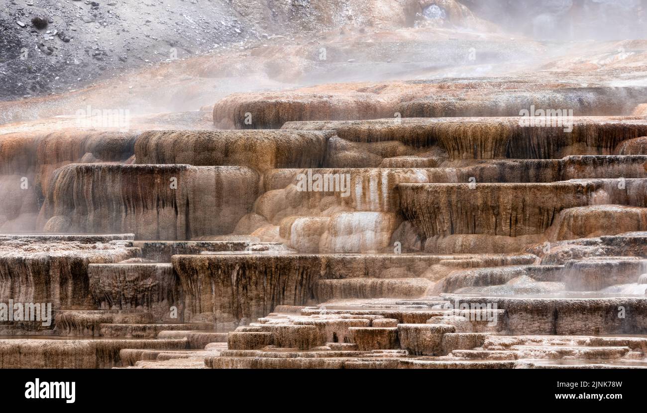 Hot Spring Landscape with colorful ground formation Stock Photo - Alamy
