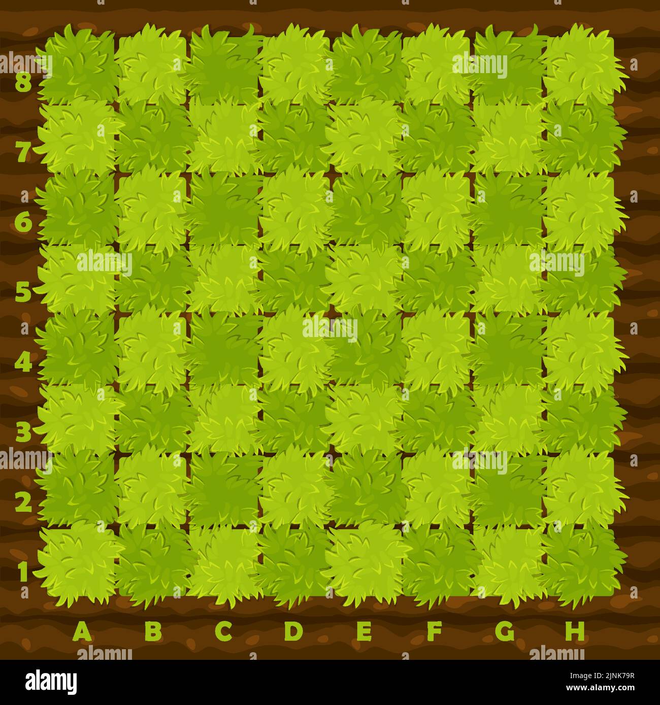 Farm style chess board for 2D game interface UI Stock Vector Image ...