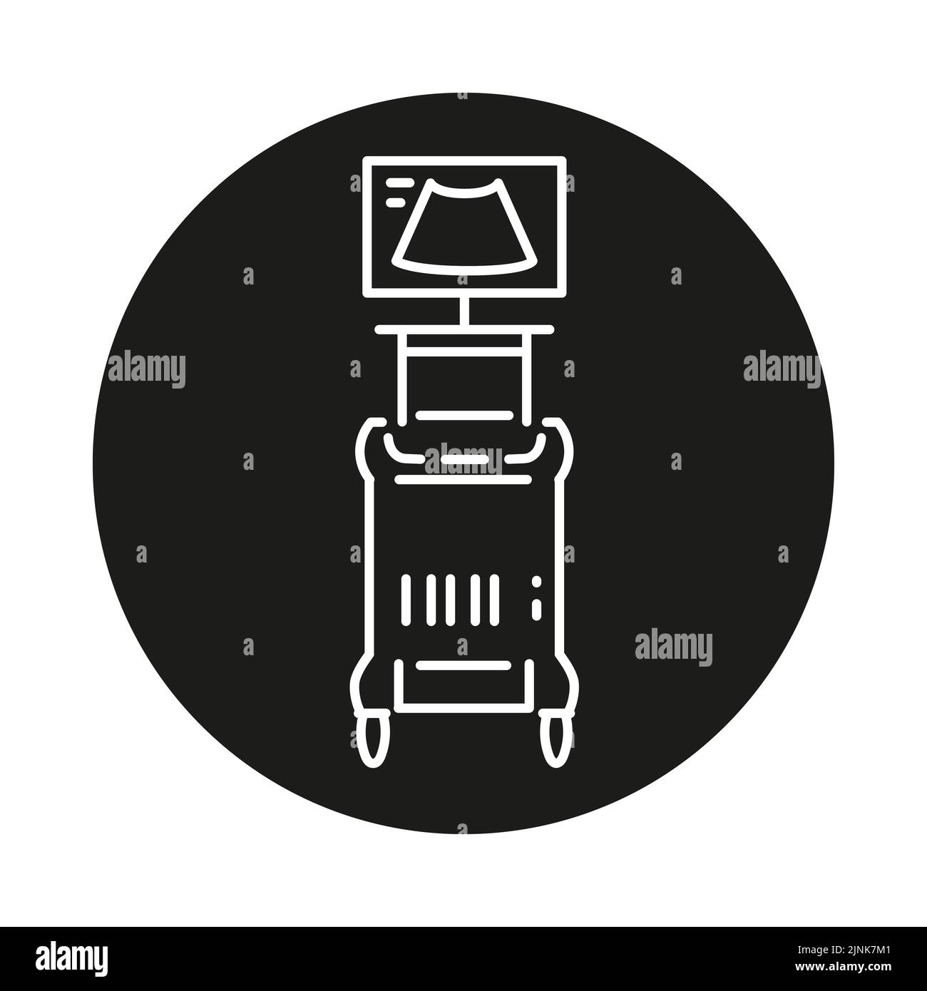 Ultrasound device color line illustration Stock Vector Image & Art - Alamy