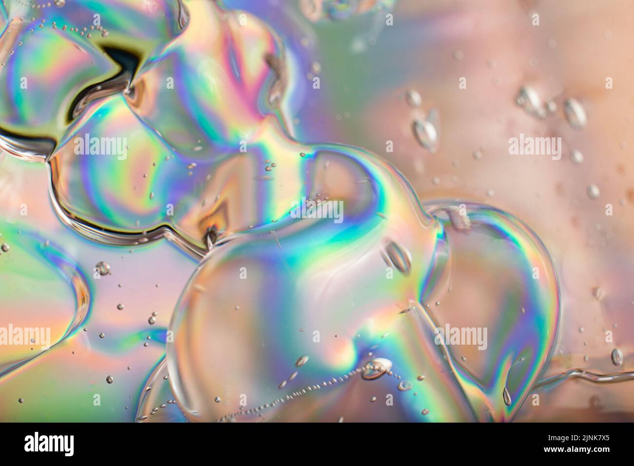 Abstract cosmetics gel on holographic background.Good as cosmetic ...