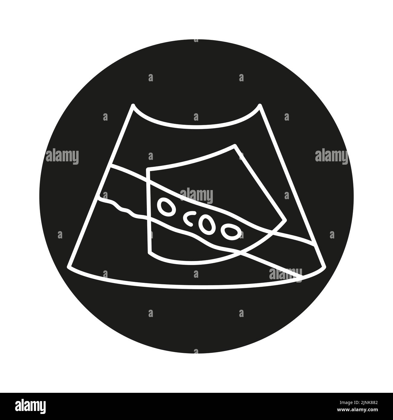 Ultrasound hemodynamics blood circulation color line illustration ...
