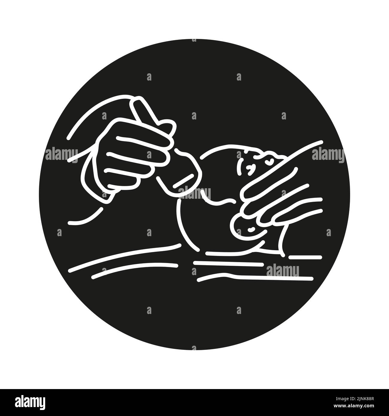 Neonatology ultrasound color line illustration Stock Vector Image & Art ...