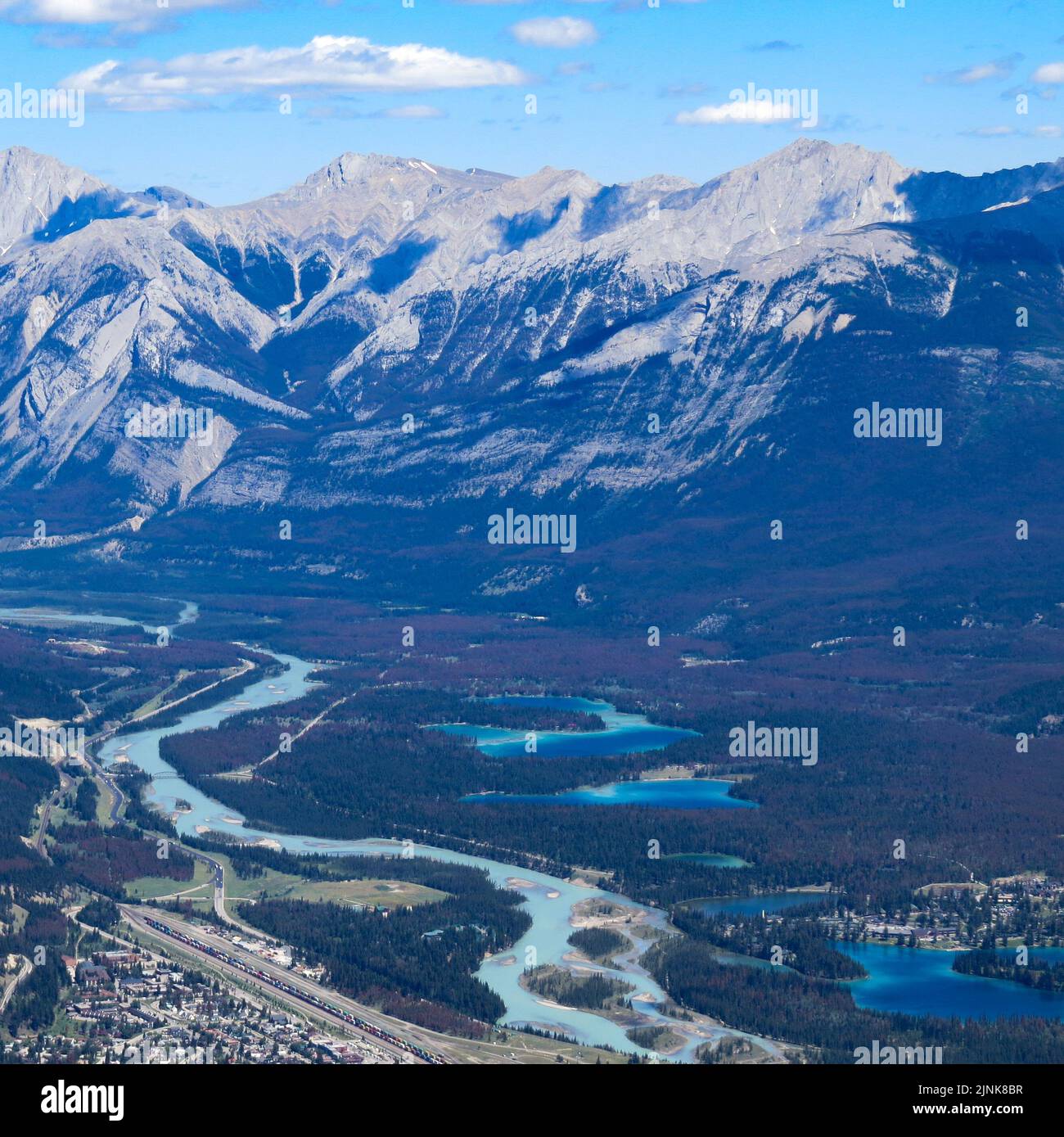 An amazing view from up the mountains of Alberta Stock Photo - Alamy
