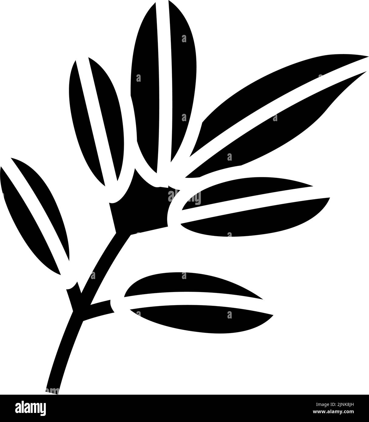 mahogany leaf glyph icon vector illustration Stock Vector Image & Art ...