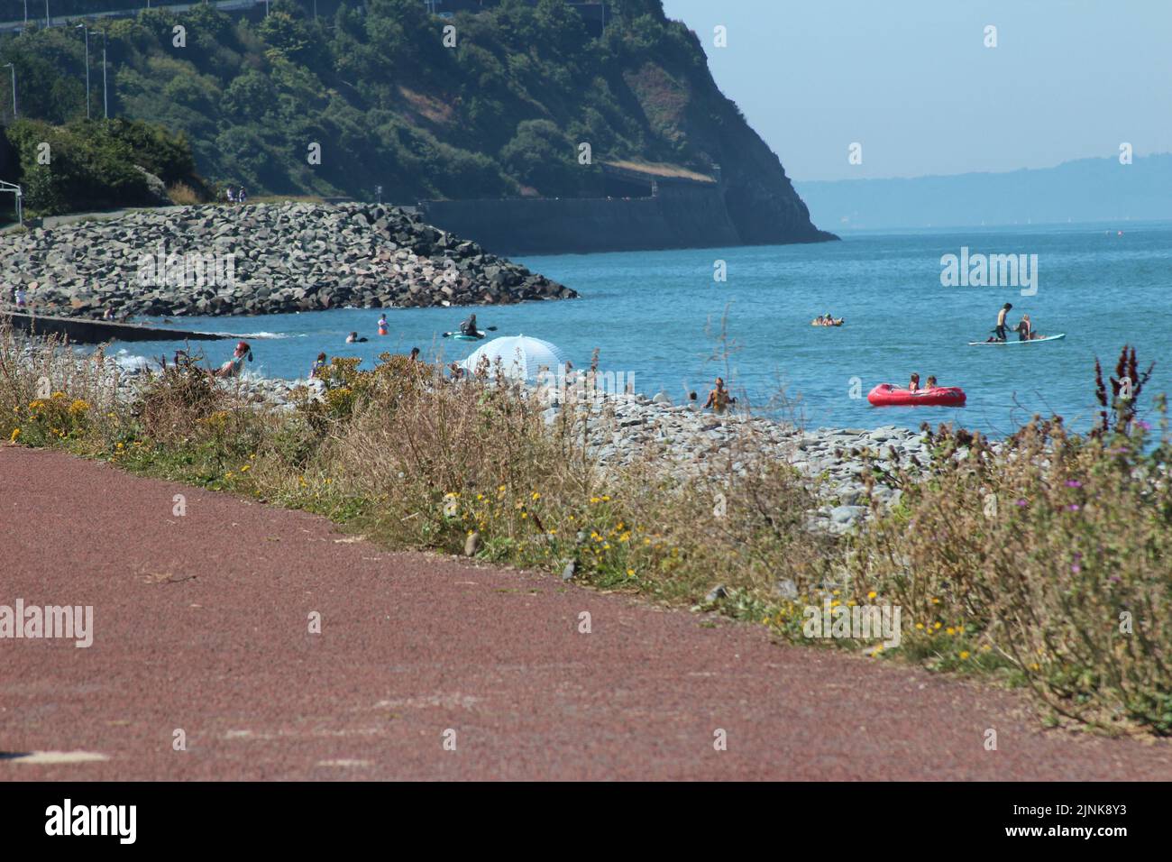Penmeanmawr beach, Penmeanmawr ,North Wales Sunseekers head to the ...