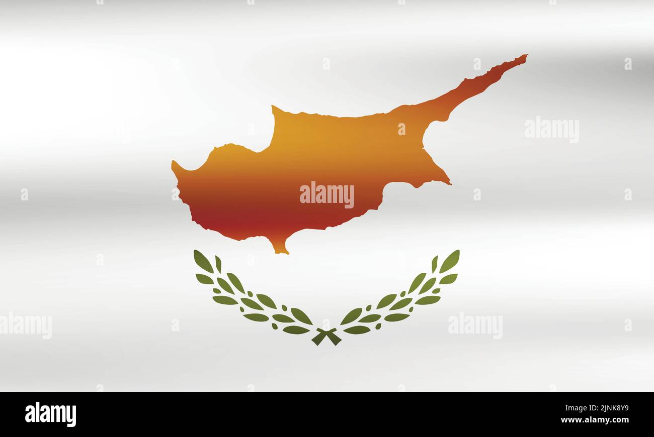 Flag of Cyprus. National symbol in official colors. Template icon ...