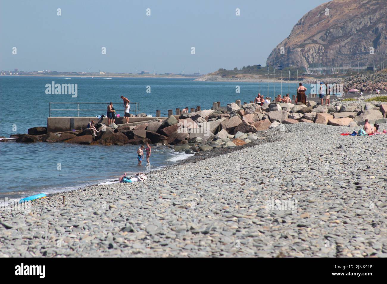 Penmeanmawr beach, Penmeanmawr ,North Wales Sunseekers head to the ...