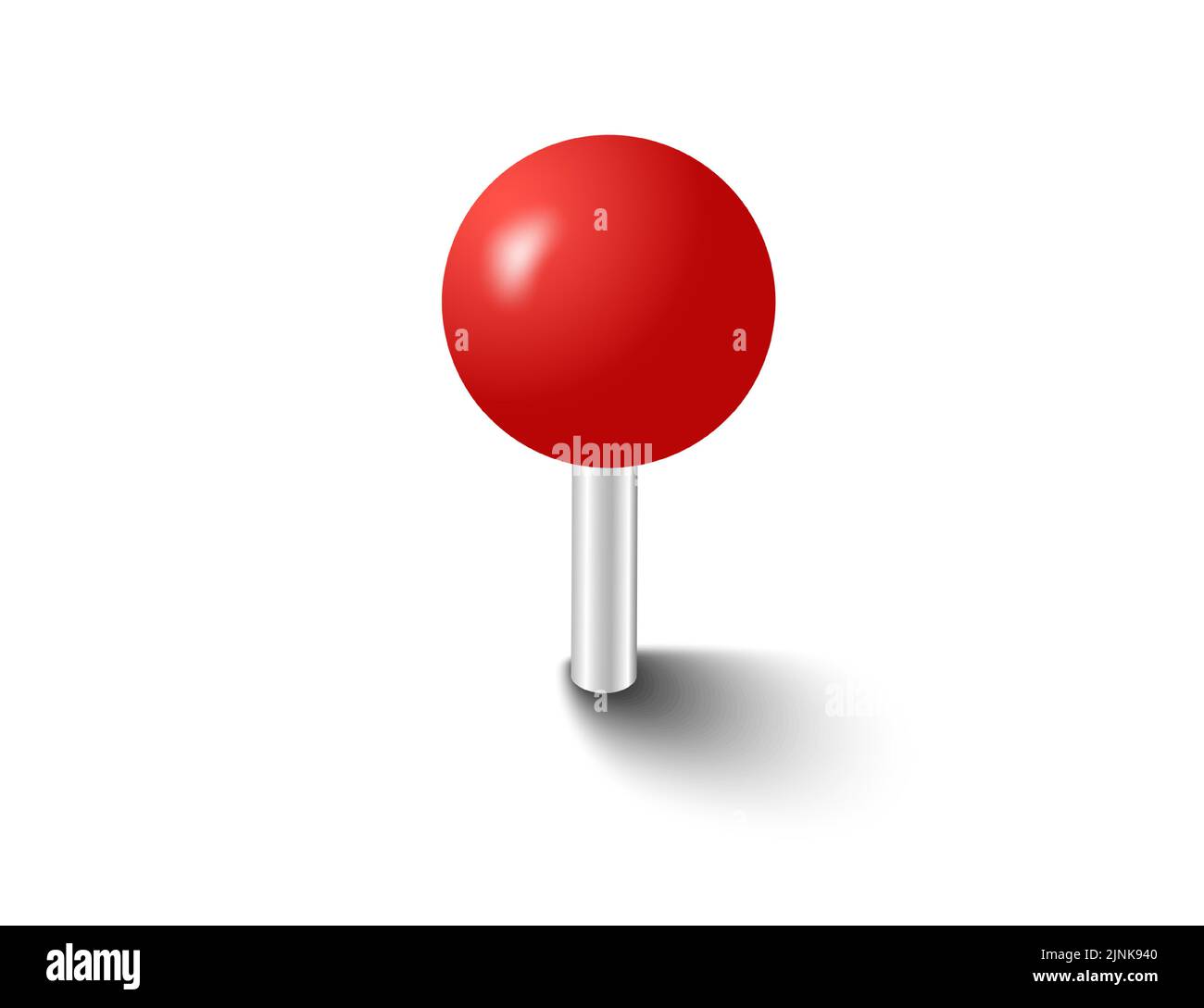 Red pins tacks flags. Attach buttons on needles, pinned office ...