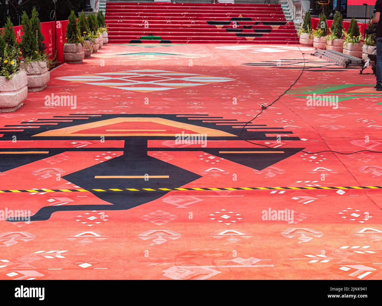 A Bosnian rug was installed for Sarajevo FIlm Festival 2022 Stock Photo ...