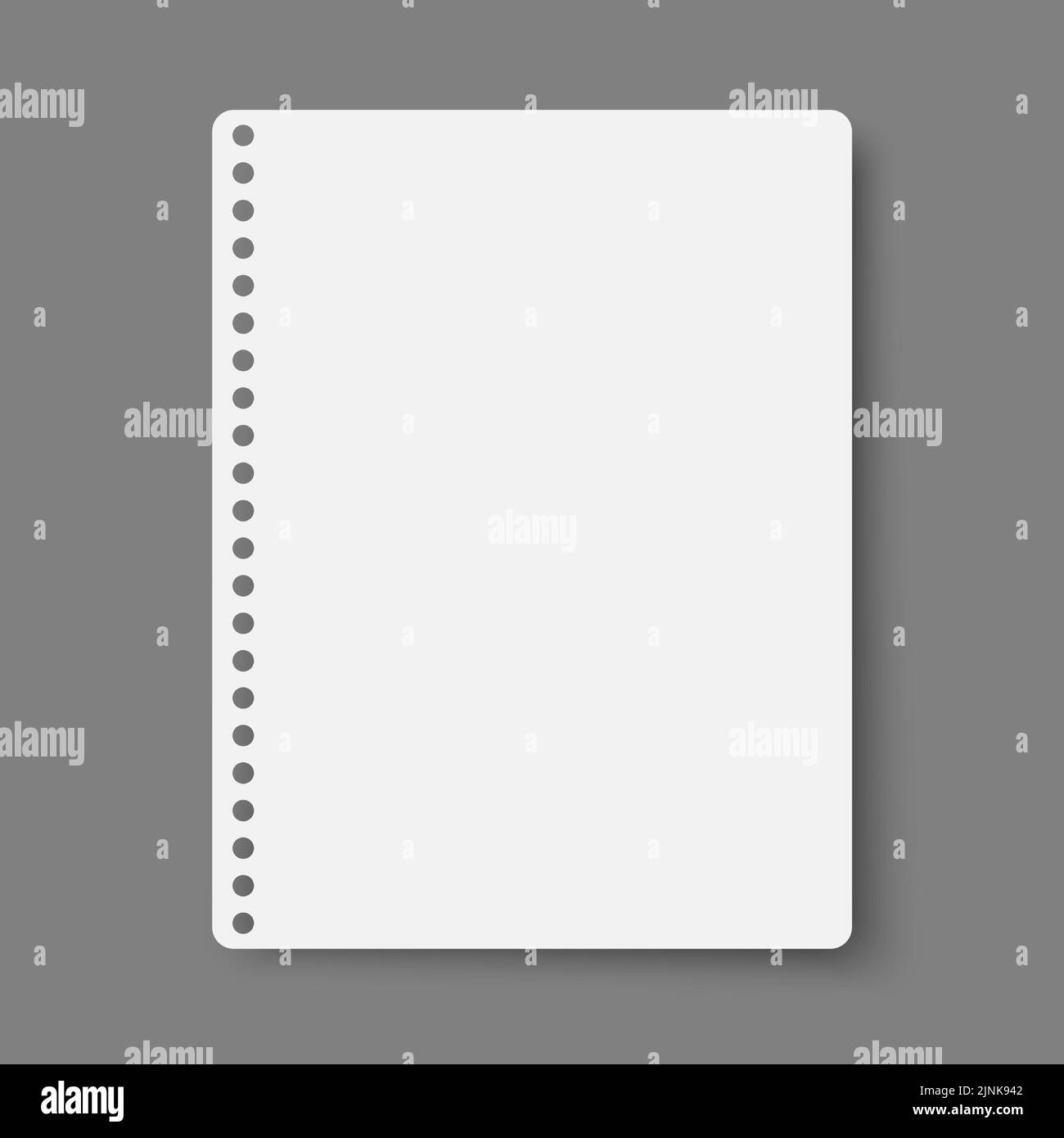 Notebook line squared dot. Diary template. Notepad empty page set ...
