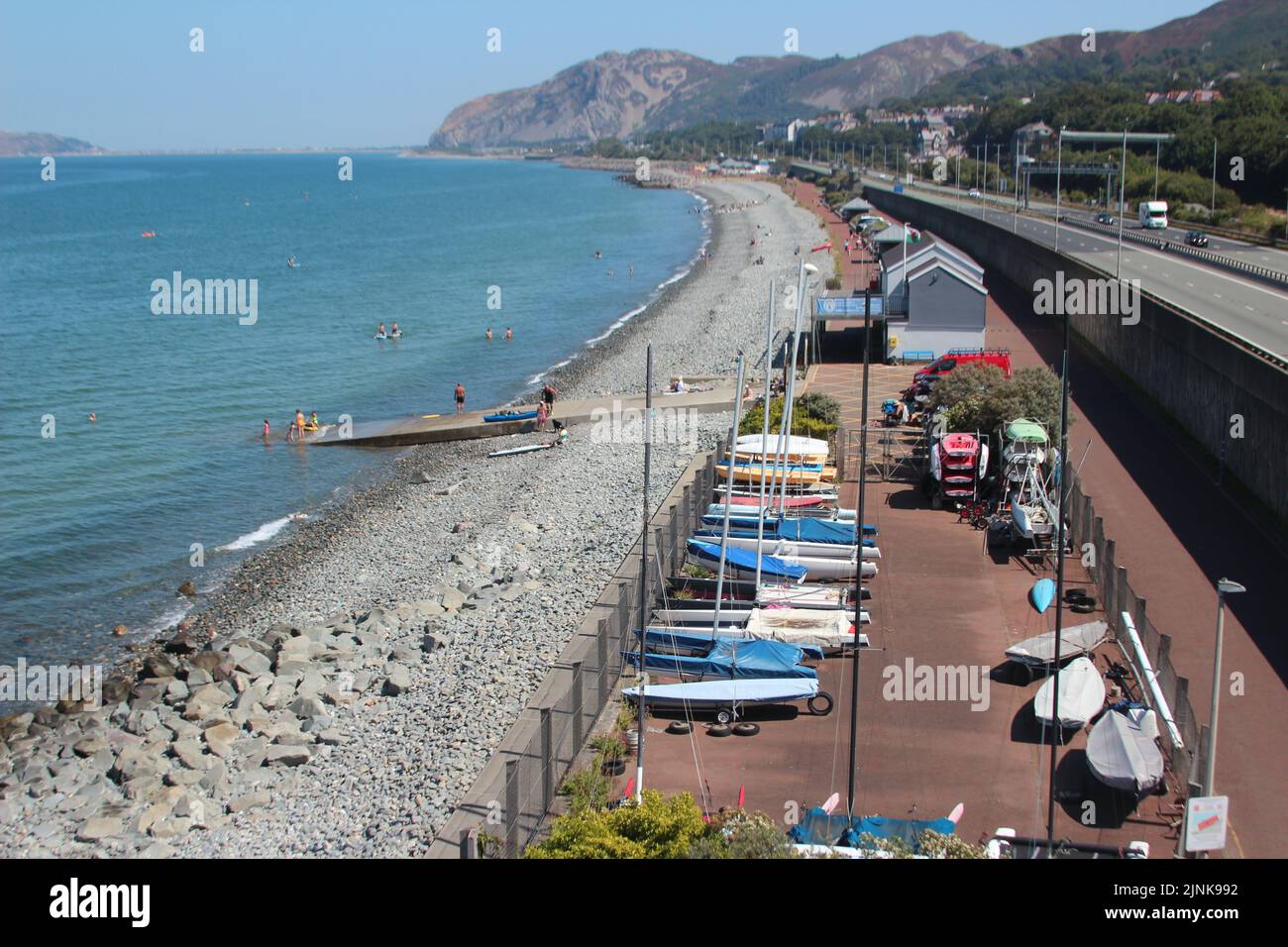 Penmeanmawr beach, Penmeanmawr ,North Wales Sunseekers head to the ...