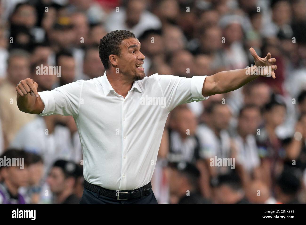 ISTANBUL - Besiktas JK trainer coach Valerien Alexandre Ismael during ...