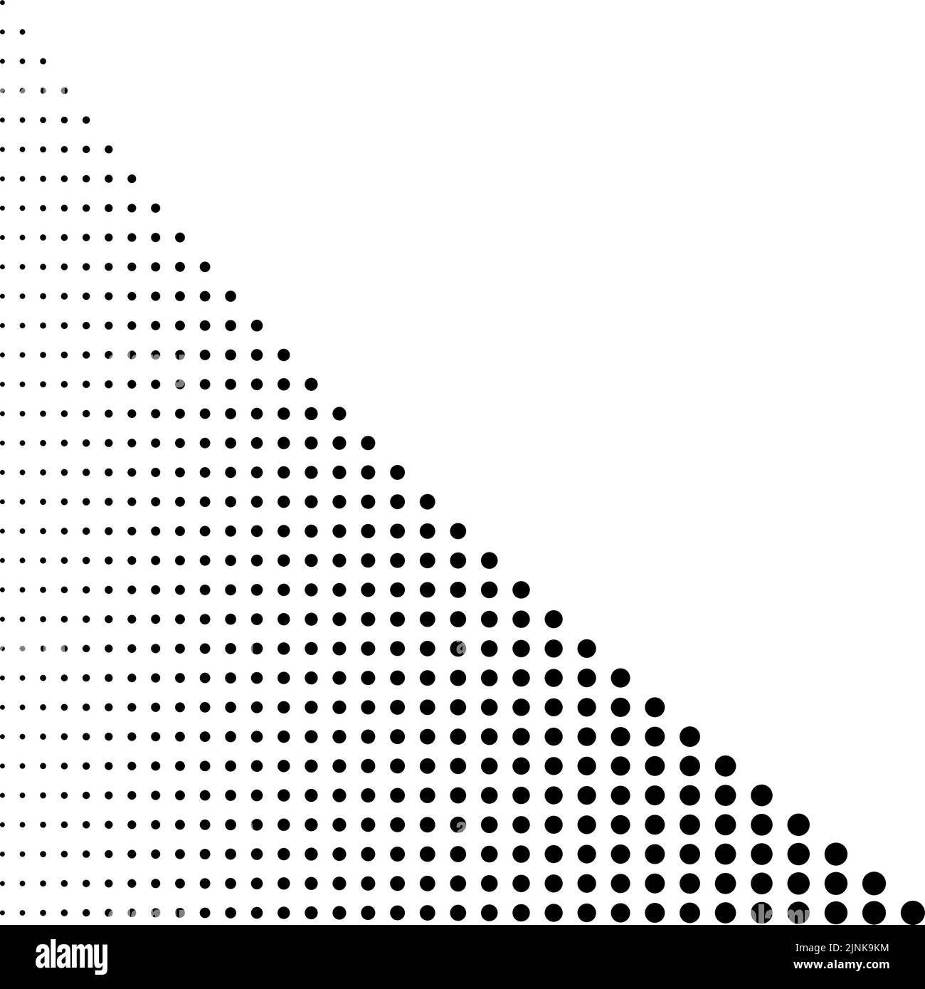 Dots Black and White Triangular Oblique Background. Monochrome Pattern ...
