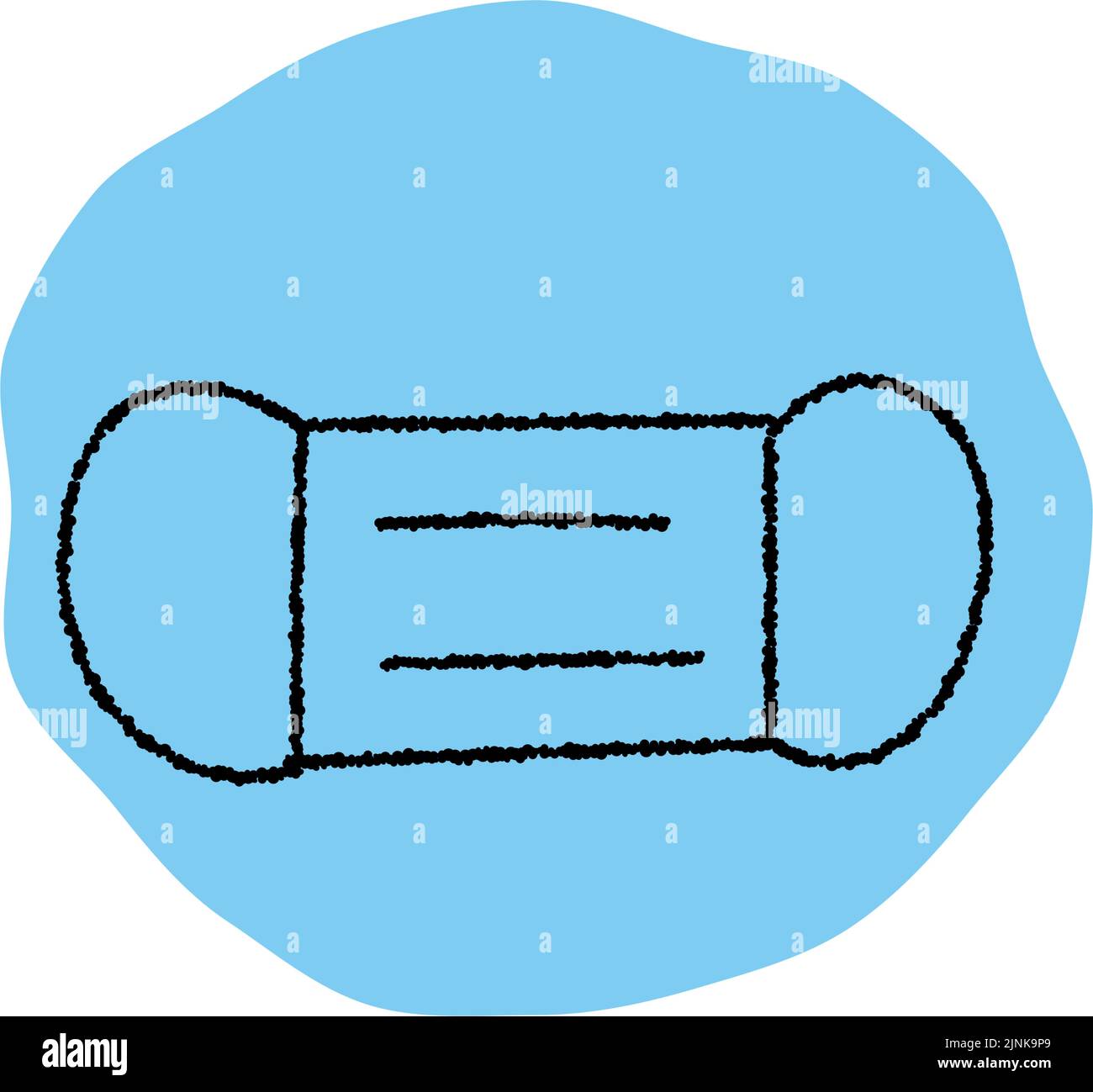 Simple mask icon, pencil writing style Stock Vector Image & Art - Alamy