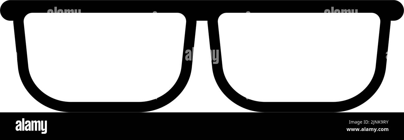 Simple glasses icon, black and white Stock Vector Image & Art - Alamy