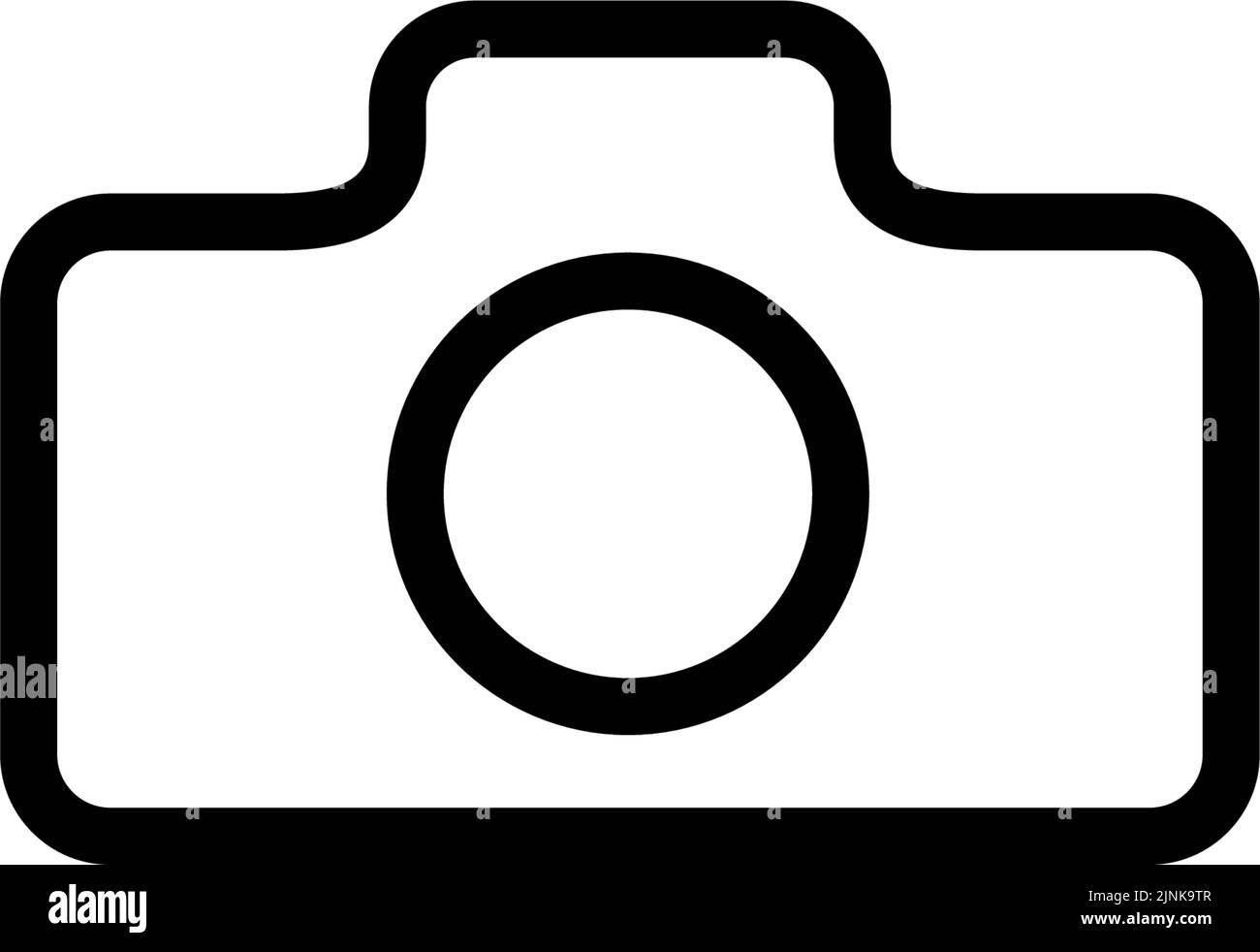 Simple camera icon, white background Stock Vector Image & Art - Alamy