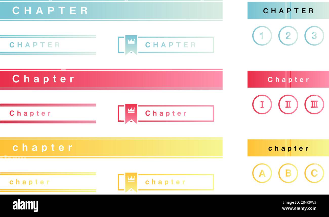 Gradient design of headings such as titles Stock Vector Image & Art - Alamy