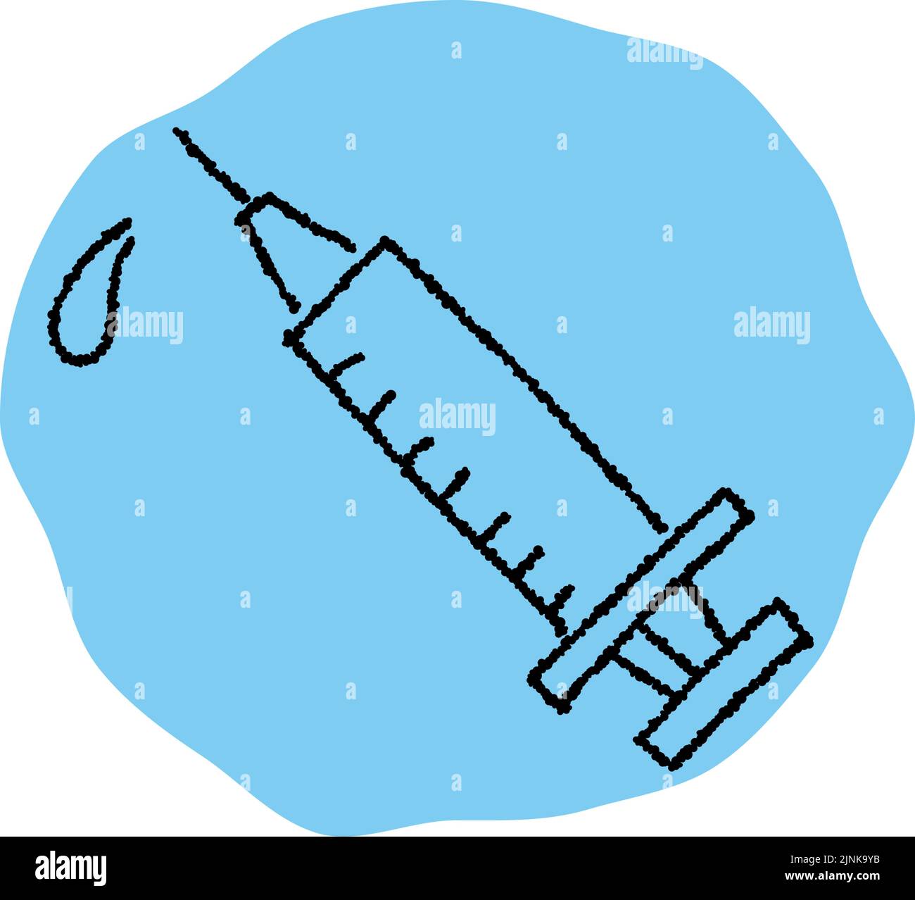 Simple syringe icon, pencil writing style Stock Vector Image & Art - Alamy
