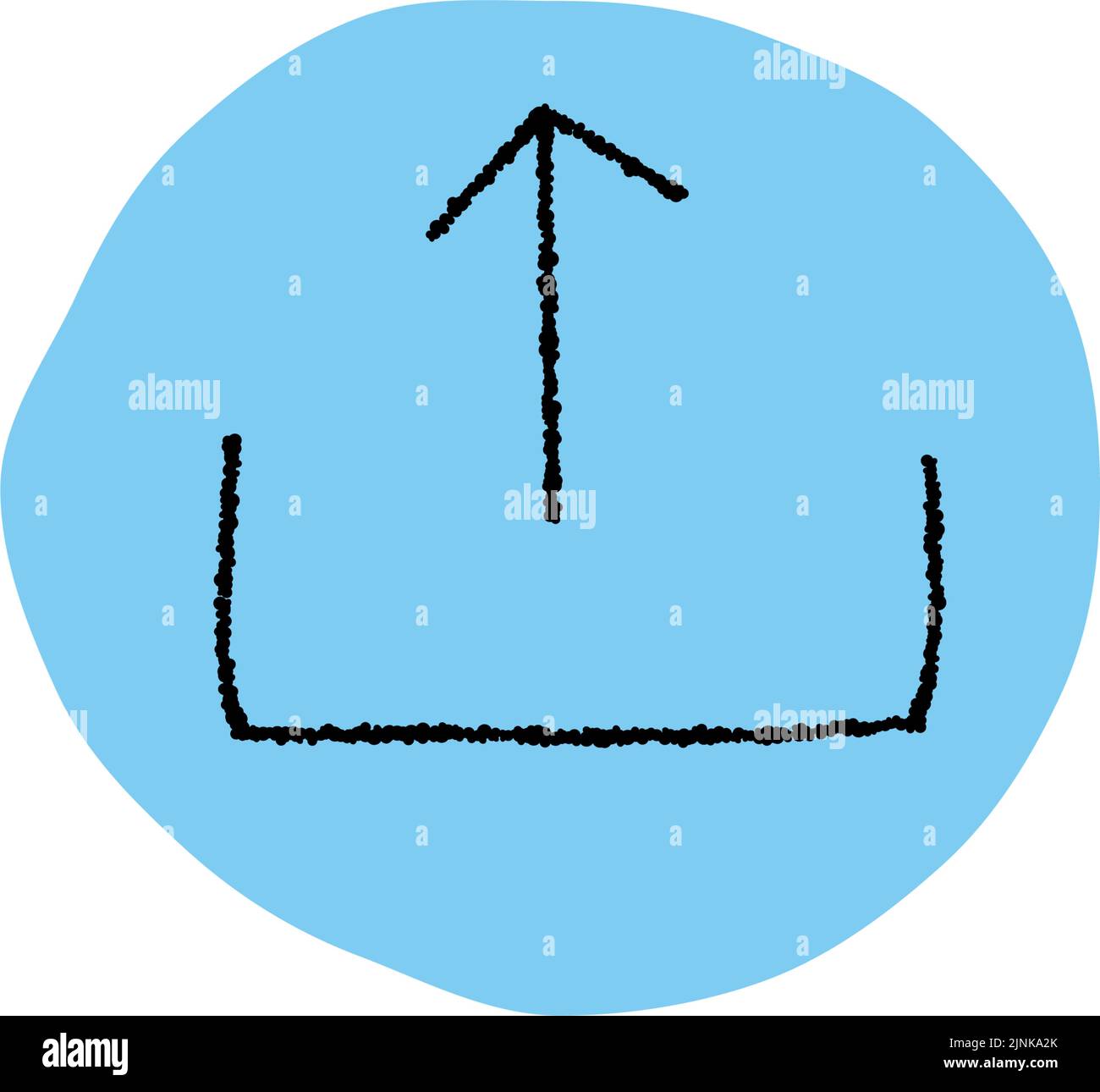 Simple upload icon, pencil writing style Stock Vector Image & Art - Alamy