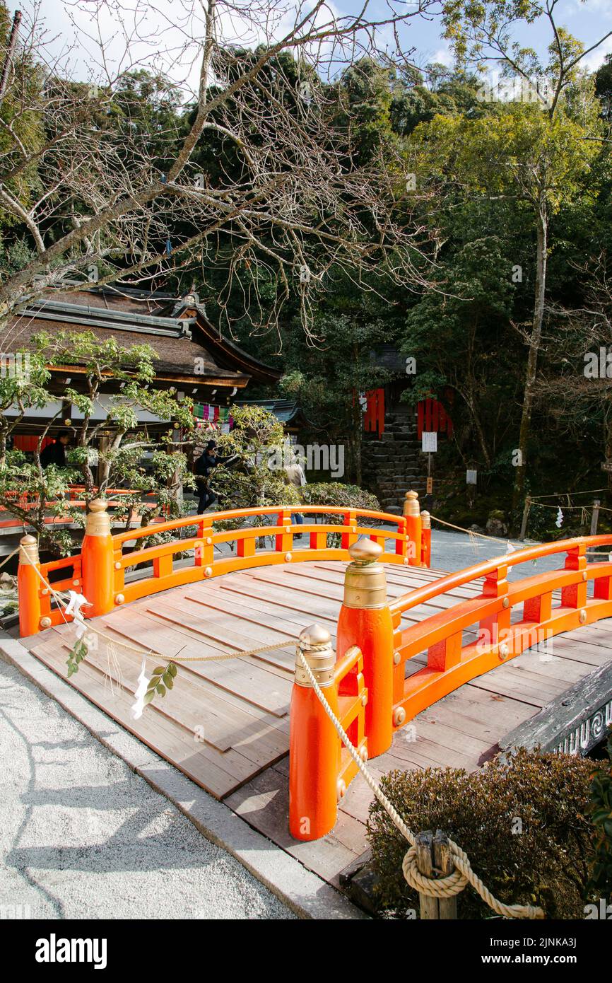 A bridge at Kamigamo Jinja Shrine Stock Photo - Alamy
