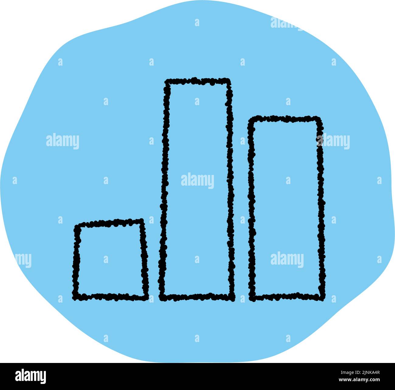 Simple graph icon, pencil writing style Stock Vector Image & Art - Alamy