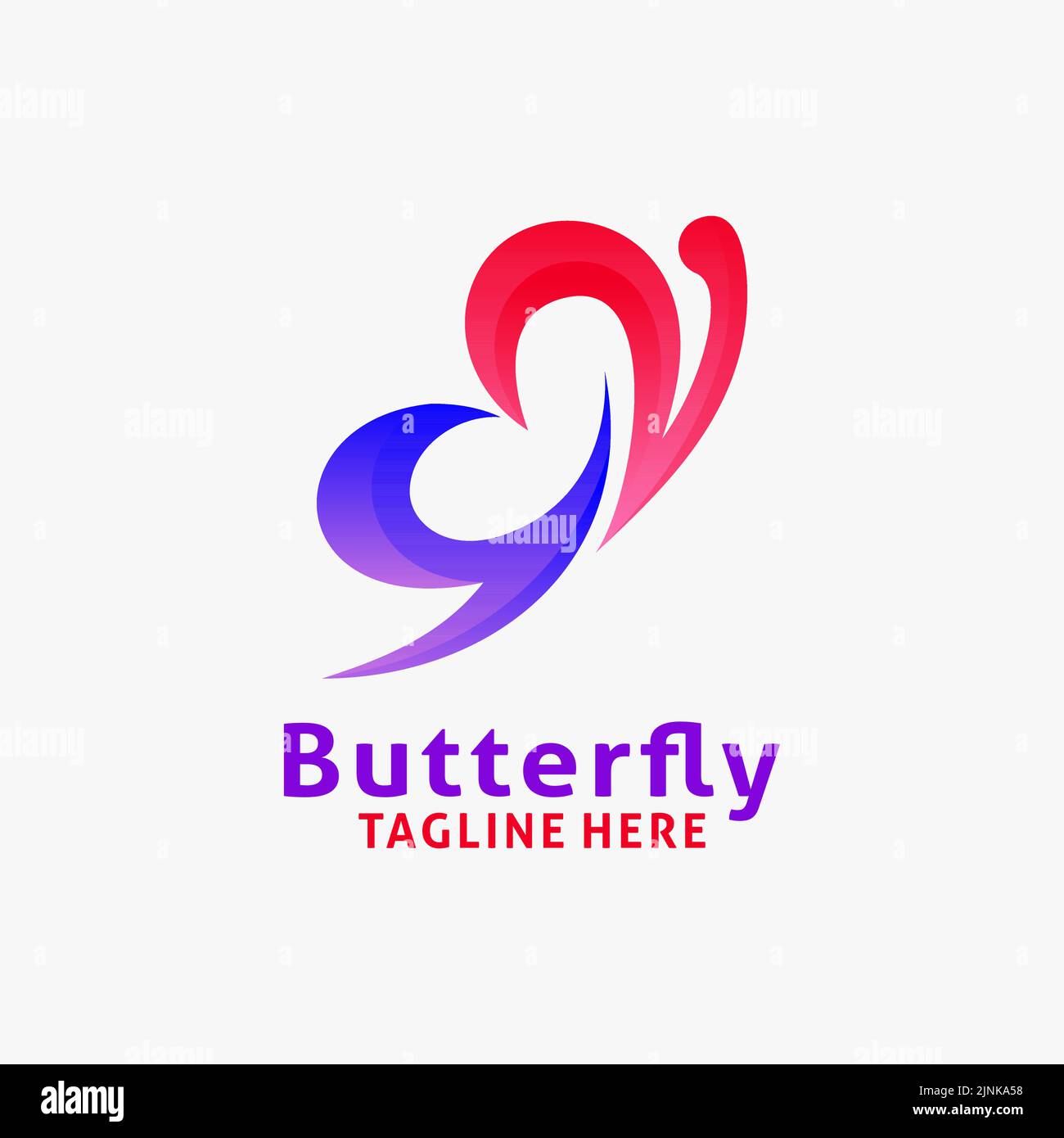Awesome butterfly logo hi-res stock photography and images - Alamy