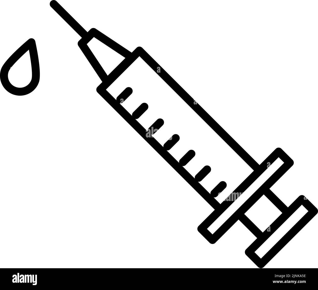 Simple syringe icon, black and white Stock Vector Image & Art - Alamy