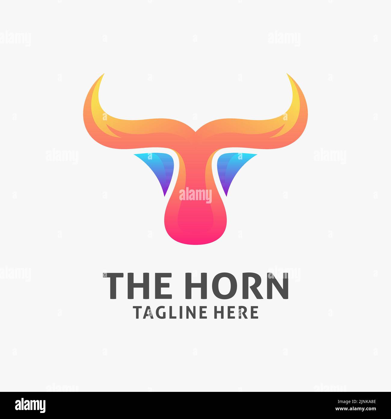 Head horn logo design Stock Vector Image & Art - Alamy