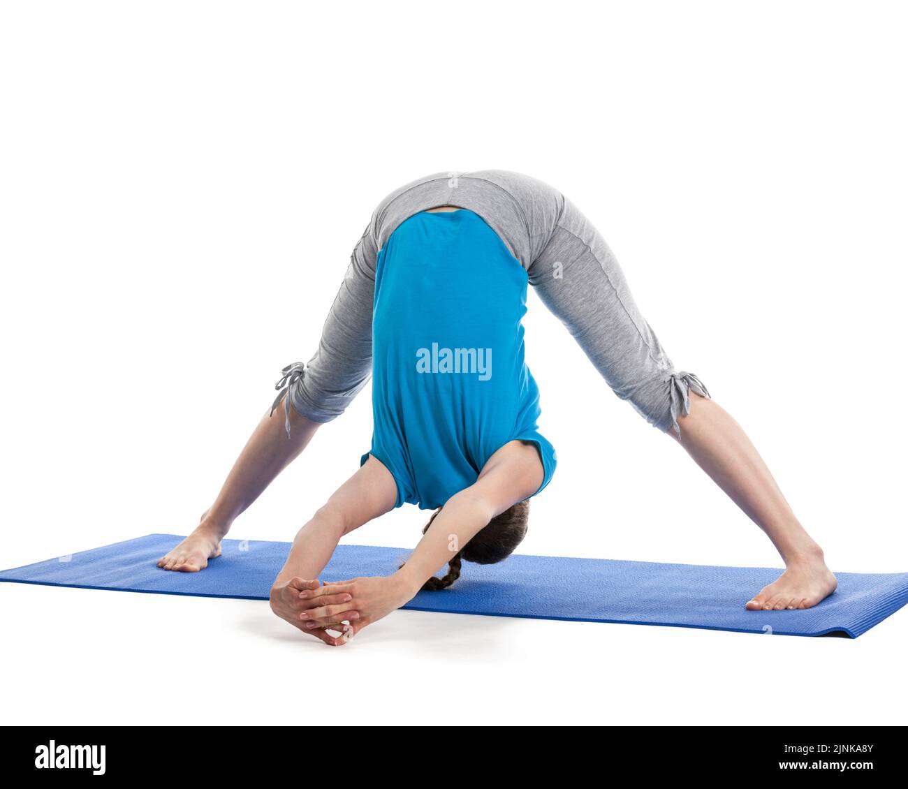 yoga, asana, prasarita padottanasana c, yogas Stock Photo - Alamy