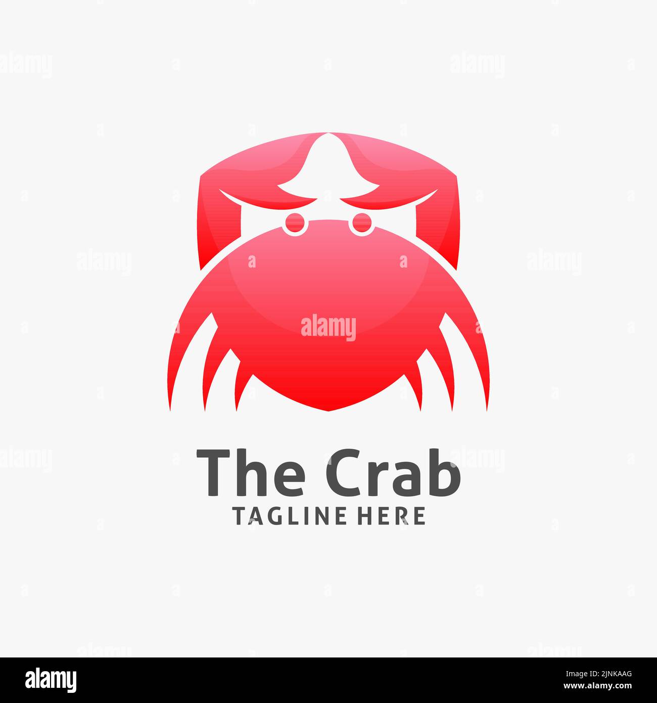 Red crab logo design Stock Vector Image & Art - Alamy