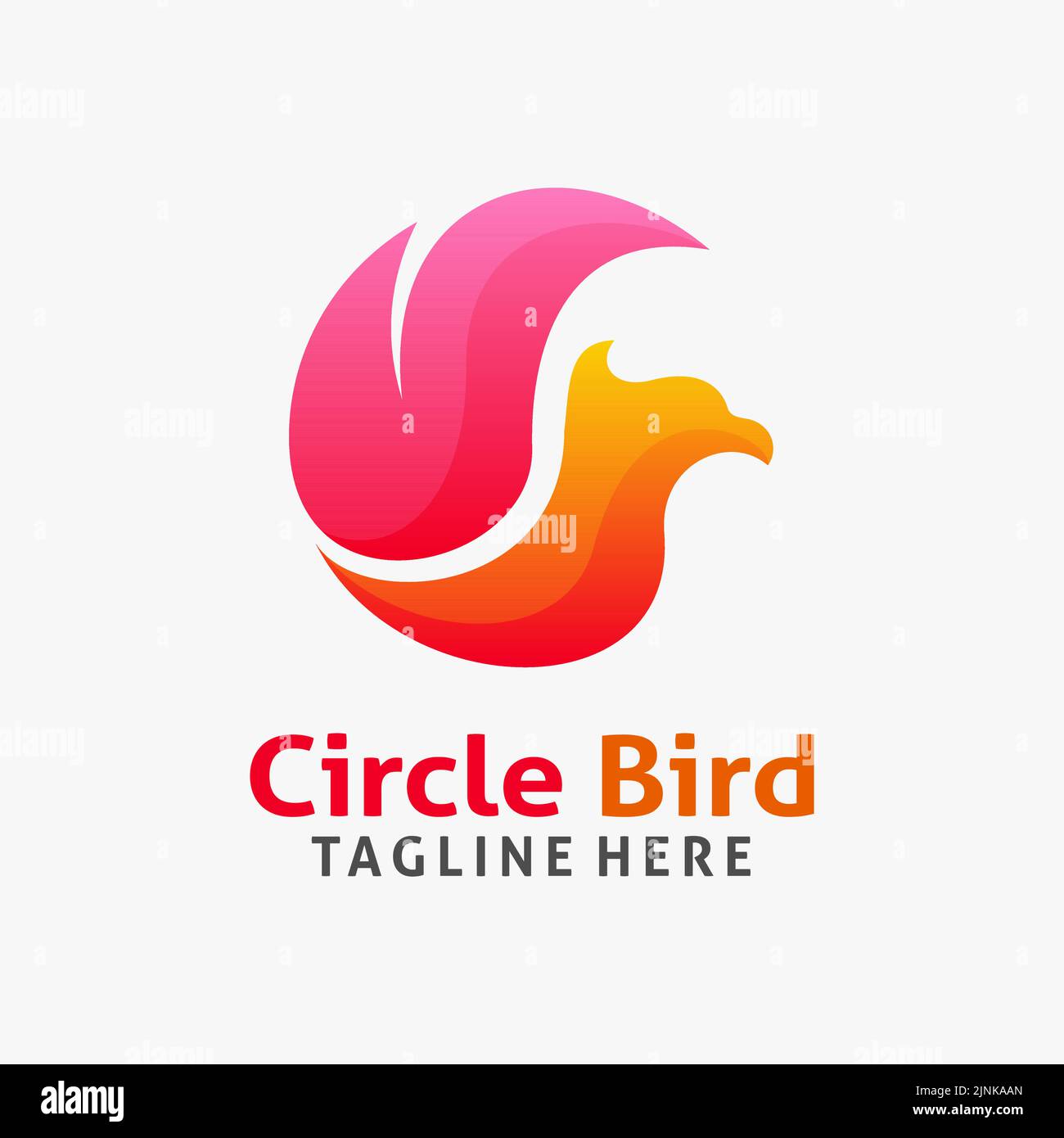 Bird logo design in circle concept Stock Vector Image & Art - Alamy