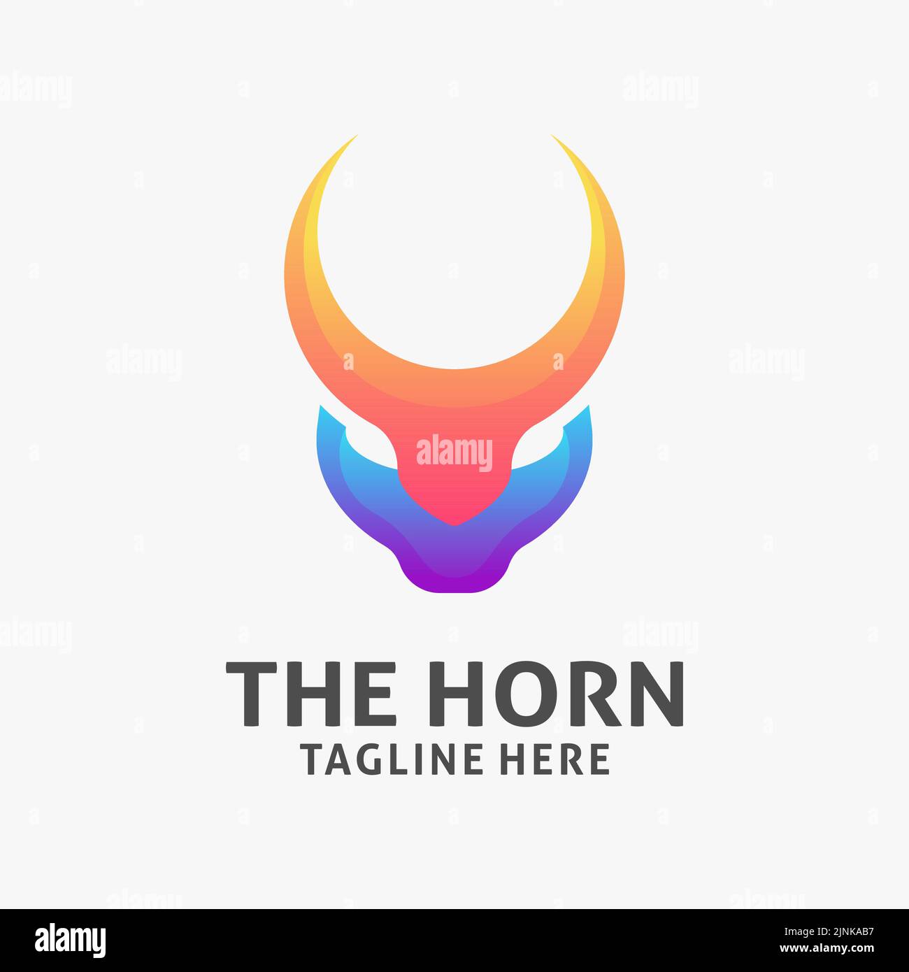 Head horn logo design Stock Vector Image & Art - Alamy