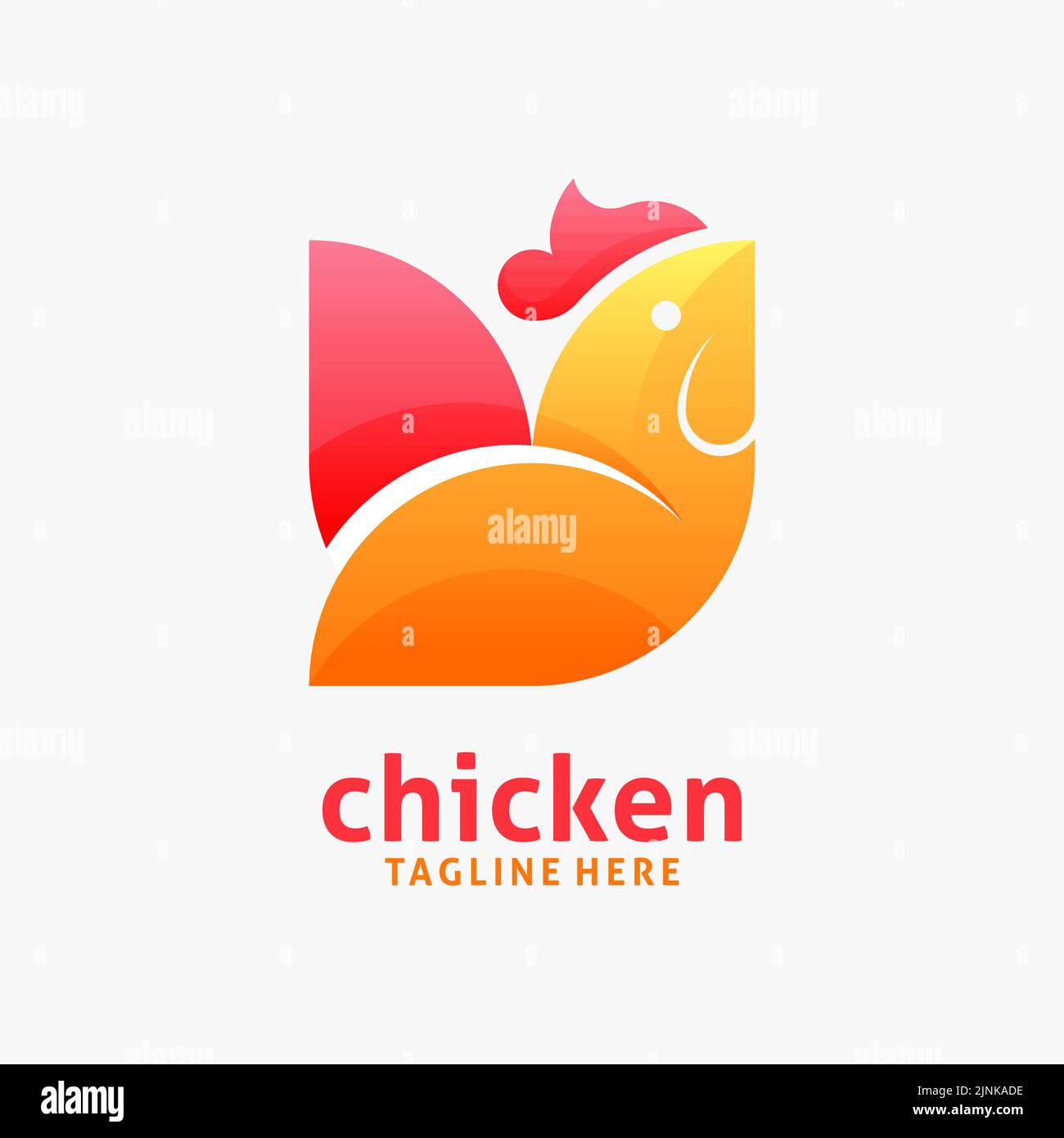 Rooster chicken logo design Stock Vector Image & Art - Alamy