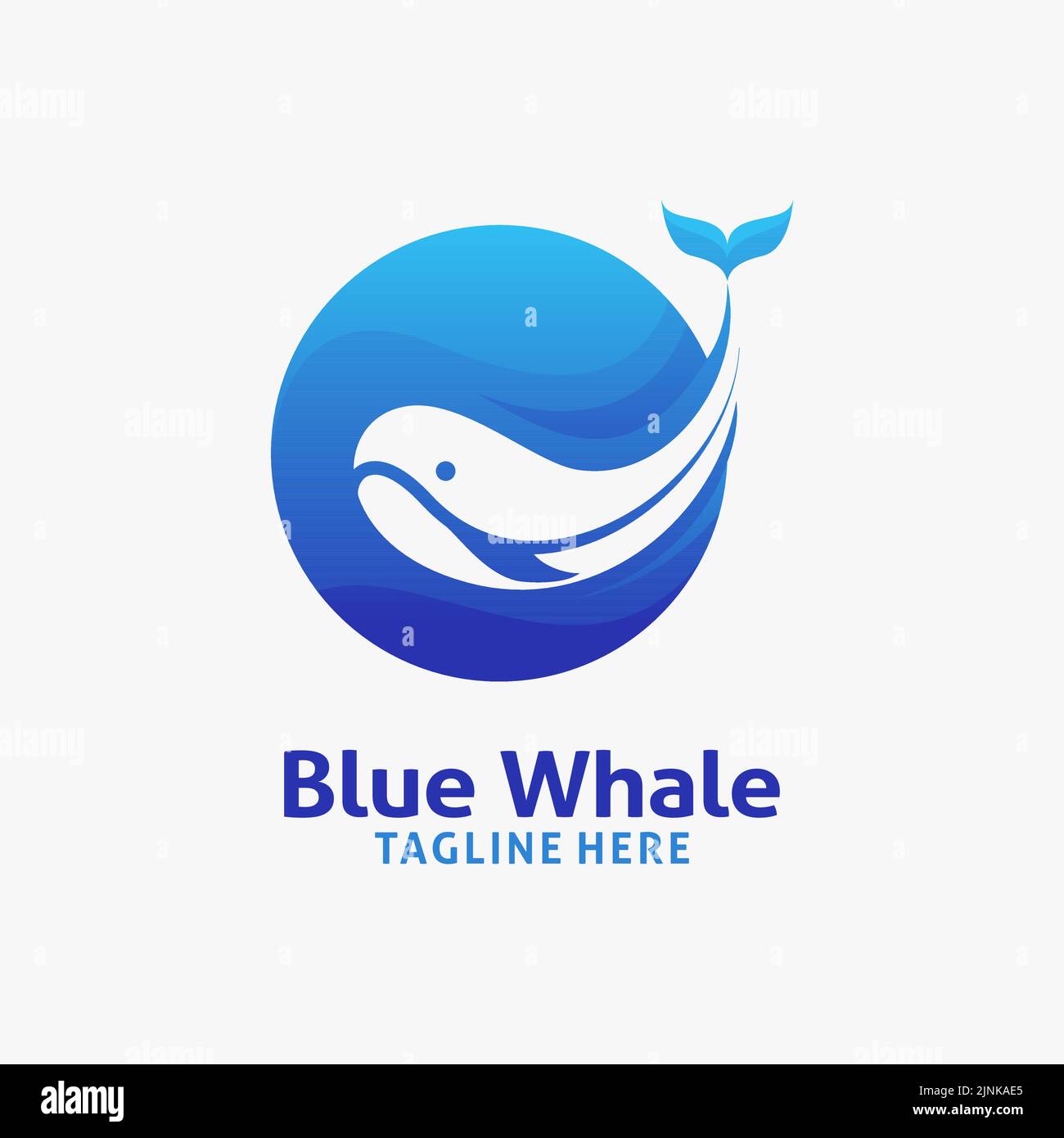 Blue whale logo design Stock Vector Image & Art - Alamy
